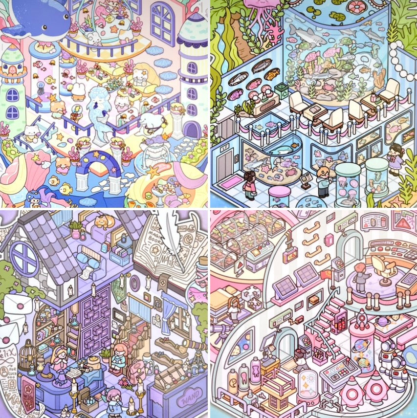 11075 3D Diorama Fantasy Stickers-12 – BCmini