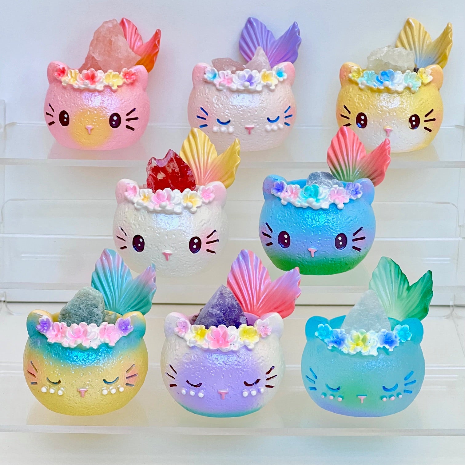 X 71309 Crystal Cat Mermaid Blind Box-DISCONTINUED – BCmini