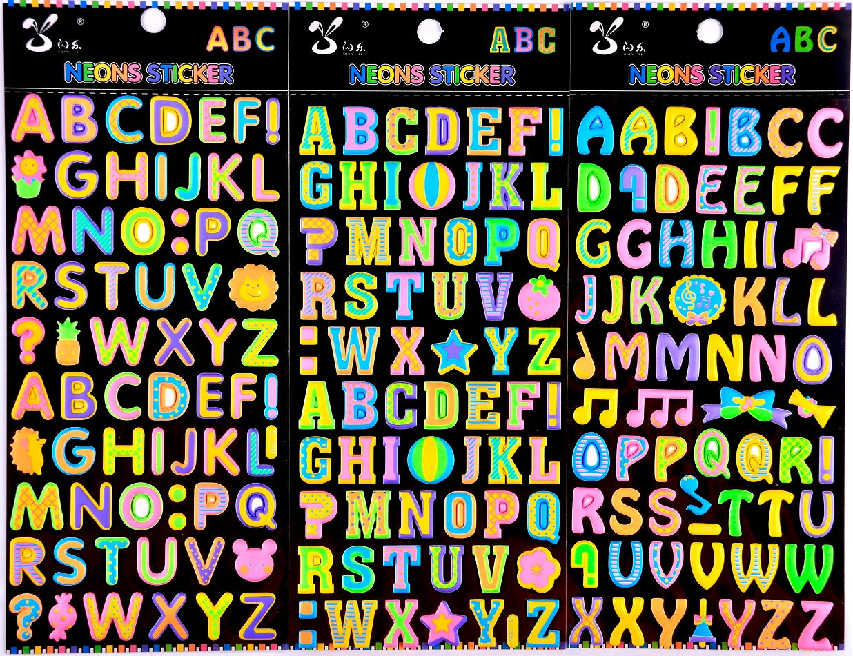 X 10133 NEON ALPHABET NUMBER PUFFY STICKERS DISCONTINUED BCmini X 10133 NEON ALPHABET NUMBER PUFFY STICKERS DISCONTINUED BCmini