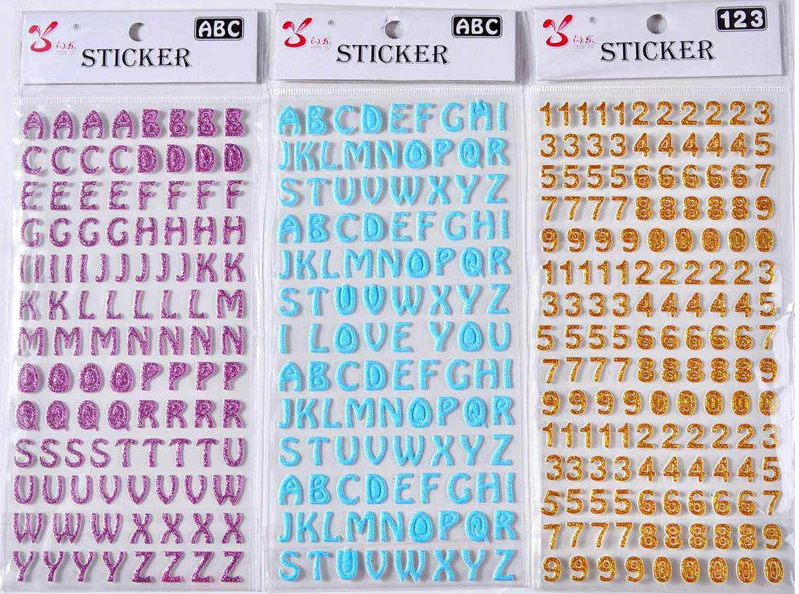 X 10134 GLITTER ALPHABET NUMBER PUFFY STICKERS DISCONTINUED BCmini x-10134-glitter-alphabet-number-puffy-stickers-discontinued-bcmini